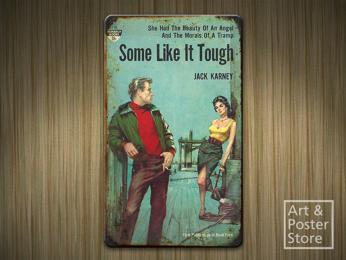 Second Life Marketplace - Some Like It Tough | Pulp Book Cover Poster ...